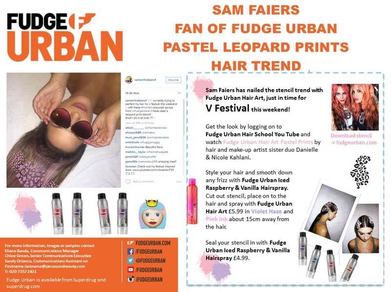 Stencil print your hair with Fudge Urban - 5 Things To Do Today